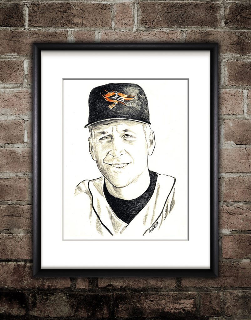 Cal Ripken Jr. Sketch Print - Bottom 9 Clothing Company
